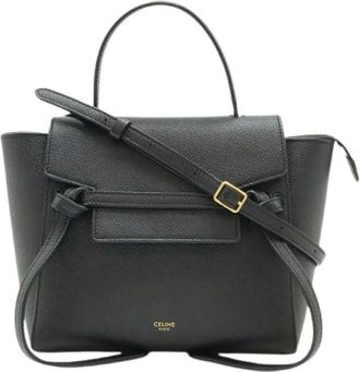 Celine Pre-owned Sac banane en cuir Nano 2Way Sac &agrave; main - Femme - Pre-owned - Noir - Taille: ONE Size