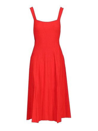 Staud Robe Au Genou - Rouge