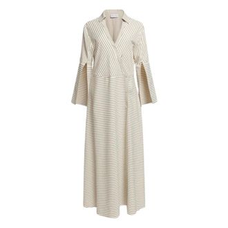 Weili Zheng Femme, Robes, Beige, Taille: 40 FR Maxi Robe Chemise avec
