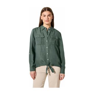 Cecil Unifarbene Bluse mit Knoten - - Blouses & Shirts - Damen - Gr&uuml;n - L