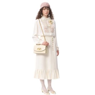Valentino Garavani Femme, Blouses et Chemises, Blanc, Taille: 36 FR Georgette Blouse