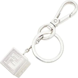 Fendi unisex, Pre-owned, Gris, Taille: ONE Size Porte-cl&eacute;s en m&eacute;tal Pre-owned