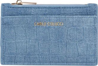Carlo Colucci unisex, Accessoires, Bleu, Taille: ONE Size Wallets & Cardholders