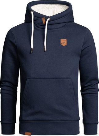Amaci & Sons Kapuzenpullover YONKERS Kapuzenpullover mit Plüsch-Kapuze Herren Basic Sweatjacke Pullover Plüsch Hoodie Sweatshirt
