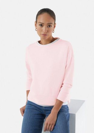 Comma Sweatshirt Sweatshirt Weiches Sweatshirt mit seitlichen Schlitzen