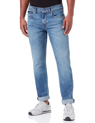7 For All Mankind Herren Slimmy Tapered Special Edition Jeans, Mid Blue, 36W / 36L EU