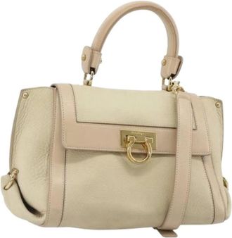 Ferragamo Sac &agrave; main Pre-owned - Femme - Pre-owned - Beige - Taille: ONE Size