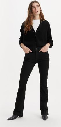 Levi's 725 - Blue Wave - Bootcut-Jeans in schwarzer Rinse-Waschung mit hohem Bund