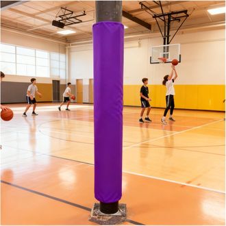 Generic Basketball Pfostenpolster Runde Basketballkorb-Pfostenabdeckung (120 cm Durchmesser), 5-25 cm Durchmesser, Umlaufender Pfostenschutz/Metalls&auml;ulenpolst