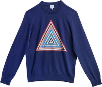 Paul Smith Homme, Pulls, Multicolore, Taille: XL Maglione Intarsio Riga Piramidale