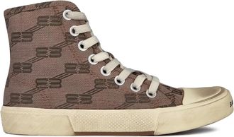 Balenciaga Low-Top Sneaker - Paris Bb Monogram Logo Hi-top Sneakers - Gr. 37 (EU) - in Braun - f&uuml;r Damen