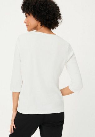 Olsen T-Shirt Shirt mit Placement-Print und 1/3-&Auml;rmeln