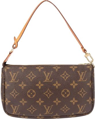 Louis Vuitton Crossbody Bags - Louis Vuitton Canvas Monogram Pochette Accessoire - Gr. unisize - in Braun - für Damen