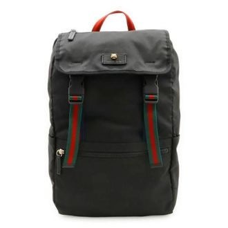 Gucci Pre-owned Canvas Rucksack - - Pre-owned - Damen - Schwarzk - ONE SIZE