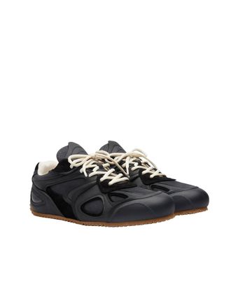 Axel Arigato Mens Sneakers Slow Runner Black-Gum Upper: Leather Trainers Black/gum