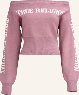 True Religion Pullover Schulterfrei rosa