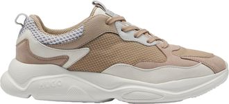HUGO BOSS Hugo - Leon Sneaker f&uuml;r Herren, Netzmaterial (Mittelbeige)