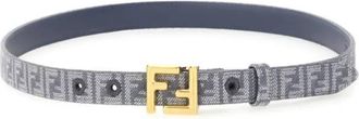 Fendi Gürtel - Ff Belt - Gr. 90 - in Blau - für Damen