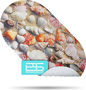 Brandsseller Badewannenmatte rutschfest 70x36 cm - PVC Wanneneinlage mit Saugnäpfen, waschbar, antibakteriell & schimmelresistent - Antirutschmatte für Wanne - Des