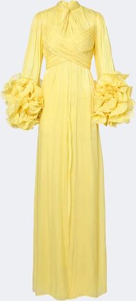 Costarellos Robe aus Georgette mit Lurex