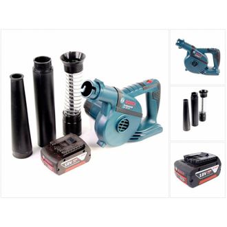 Bosch GBL 18 V-120 Akku Gebl&auml;se Laubbl&auml;ser mit 1 x Bosch GBA 18 V 5,0 Ah Akku