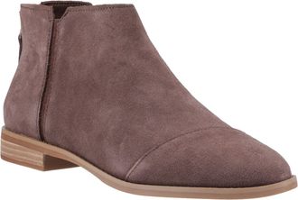 Toms Womens Rylie Ankle Boot, Oak Brown Suede, 36.5 EU