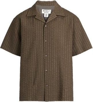 Merely Made Chemise manches courtes textur&eacute;e