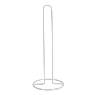 MSV K&uuml;chenrollenhalter aus Stahl in wei&szlig;, 31.5x12x12 cm, Legierter