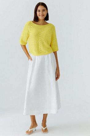 Oui Wollpullover Pullover lemon zest
