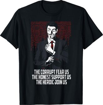 Anonymous Copenhagen Die korrupten Angst uns - Anonymous T-Shirt