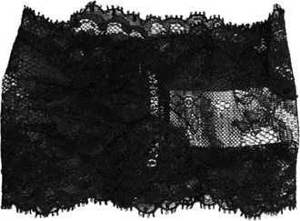 Dolce & Gabbana Femme, Sous-v&ecirc;tements, Noir, Taille: 38 FR Haut Bustier Bandeau en Dentelle