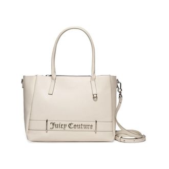 Juicy Couture Henkeltasche aus PU mit doppelten Griffen und Kordelzug - - Bags - Damen - Beige - ONE SIZE