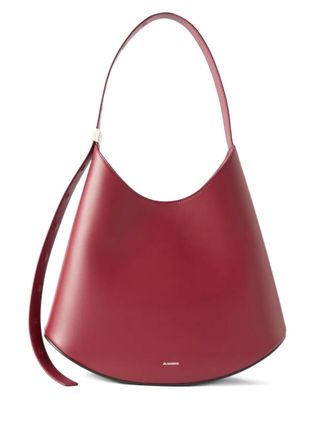 Jil Sander sac port&eacute; &eacute;paule Eldorado en cuir - Rouge