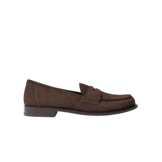 Scarosso Klassischer brauner Penny Loafer aus Wildleder - - Shoes - Herren - Braun - 41 EU