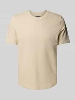 Mc Neal T-Shirt mit geripptem Rundhalsausschnitt