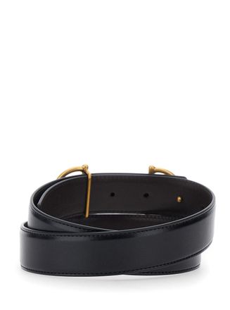 Gucci Mens Belt Reversible Leather Black