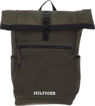 Tommy Hilfiger TH Monotype Rolltop Backpack Army Green