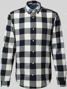 Jack & Jones Freizeithemd mit Knopfleiste Modell GINGHAM