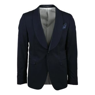 Paoloni Giacca Stondata - - Suits - Herren - Blau - S