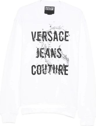 Versace Jeans Couture Homme, Sweatshirts et sweats &agrave; capuche, Blanc, Taille: 2XL SweaT-shirt