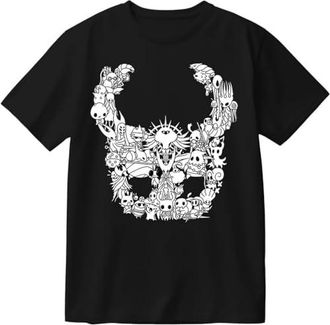 Generic Hot Game Hollow Knight Silksong Merch T-Shirt - Unisexe Indie Graphic Tee pour hommes et femmes Casual Gamer Shirt Game Gift, noir 1, L