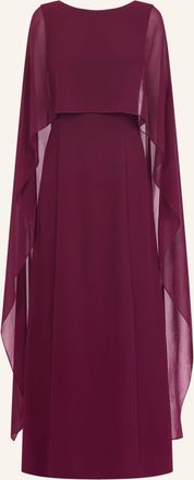 Apart Langes Kleid Mit Cape rot