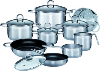 GSW 813150 Alara Top-Set 14-teilig, Edelstahl, silber, 38 x 25,5 x 15,5 cm, 14 Einheiten