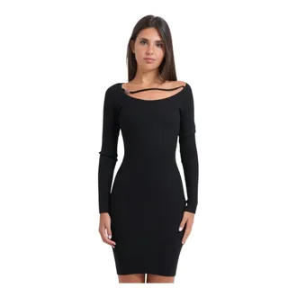 Guess Femme, Robes, Noir, Taille: 36 FR Robe Logo