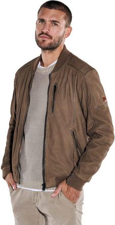 Emilio Adani Lederjacke Herren Lederjacke regular, Dunkelbraun