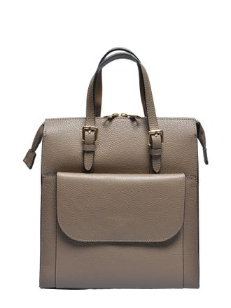 Luisa Vannini Beige Rindsledertasche