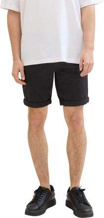 Tom Tailor Tom Tailor Denim Herren Slim Chino Bermuda Shorts mit Stretch, 29999 - Black, M