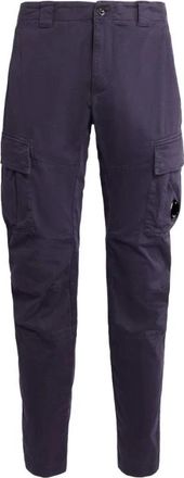 C.P. Company C.p. Company, Homme, Pantalons, Bleu, Taille: 2XL Pantalon Cargo en Satin Stretch