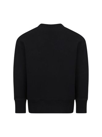 Palm Angels Logo-Embroidered Cotton Jersey Sweatshirt - Black