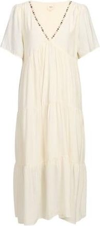 Artlove Robe longue Deliane &agrave; fleurs brod&eacute;e